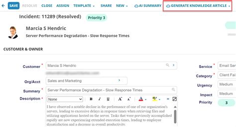 Knowledge Base Article Generation