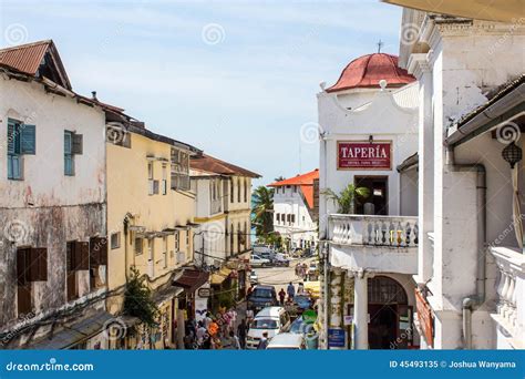 Stone Town Zanzibar Editorial Image Image Of Poor Urban 45493135