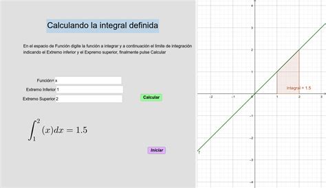 Integral Definida Geogebra