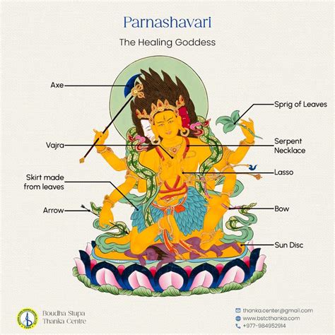 Parnashavari The Goddess Of Healing Buddhist Art Buddhism Buddhism Symbols