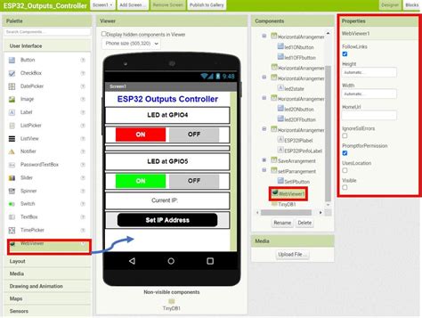 Control Esp32 Over Internet Using Android App With Mit App Inventor