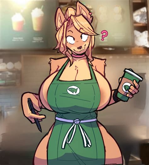 Rule 34 Anthro Apron Apron Only Areola Areola Slip Big Breasts