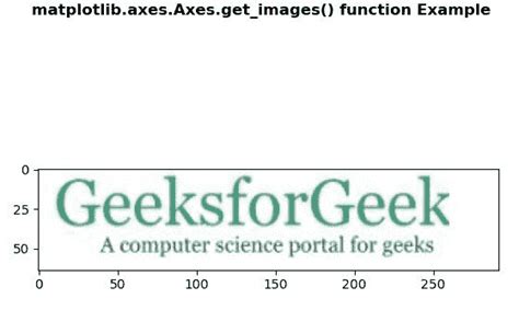 Python Matplotlib Axes Axes Get Images Geeksforgeeks