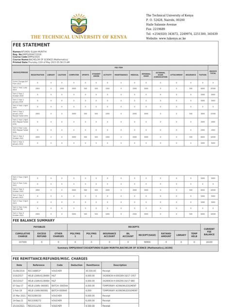 Fee Statement Pdf Services Economics Economies