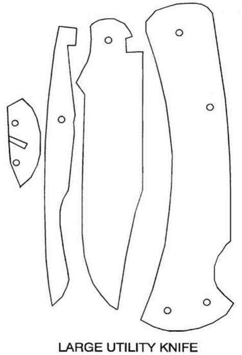 Printable Folding Knife Templates