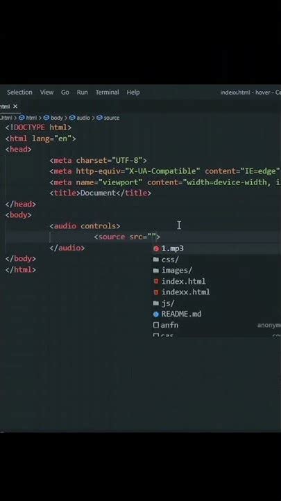 How To Import An Audio File Into Html Html Coding Programming Html5