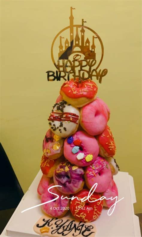Donut Tower Food And Drinks Homemade Bakes On Carousell