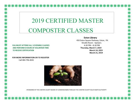 2019 Mc Classes Flyer East Goshen Township