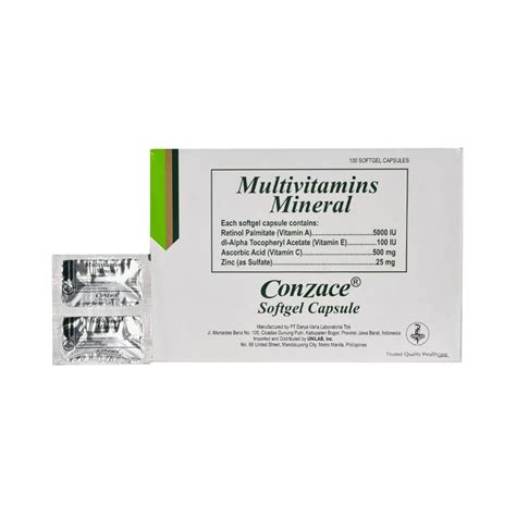 Conzace Multivitamins Dosage At Sandra Moody Blog