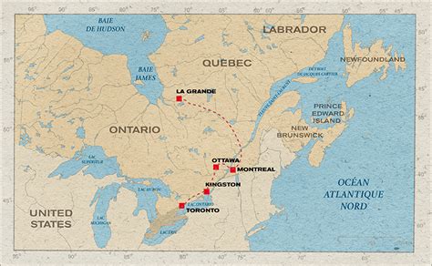 Carte Canada Initiatives Pour Lavenir Des Grands Fleuves
