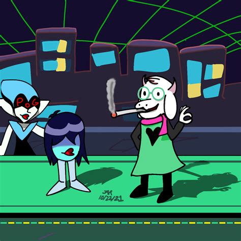 Ralsei Chugging A Fat Dart By Jarcrafted Stuff On Newgrounds