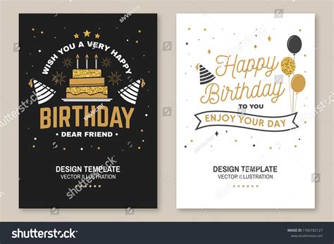 Wish You Very Happy Birthday Dear Stock Vector Royalty Free