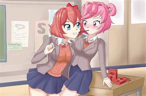 Sayori X Natsuki Fanart Rddlc