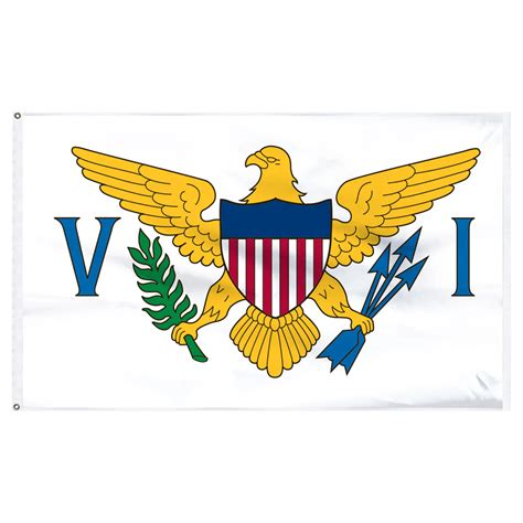 U S Virgin Islands 6ft X 10ft Nylon Flag United States Flag Store