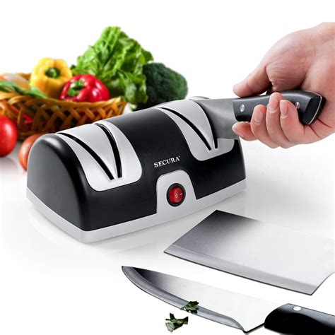 Secura Electric Knife Sharpener 2 Stage Kitchen Knives Sharpening System Quickly Sharpening