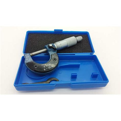 Jual Analog Micrometer Mikrometer 0 Sd 25mm Akurasi Pengukuran