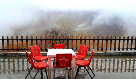 کلبه جنگلی نگار با ویو عالی کوه و جنگل اقامتگاه بومگردی در رامیان شب