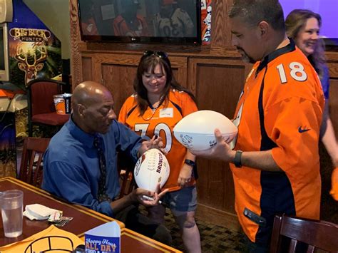 Bronco Legend Louie Wright At Our April 2019 Lunch Meeting Denver