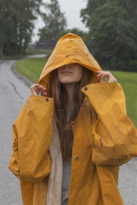Rain Jacket Raincoat Outfit Yellow Raincoat Raincoats For Women