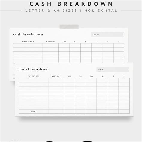 Safe Count Sheet Etsy