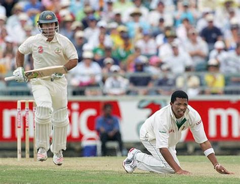 Makhaya Ntini Fields Off His Own Bowling