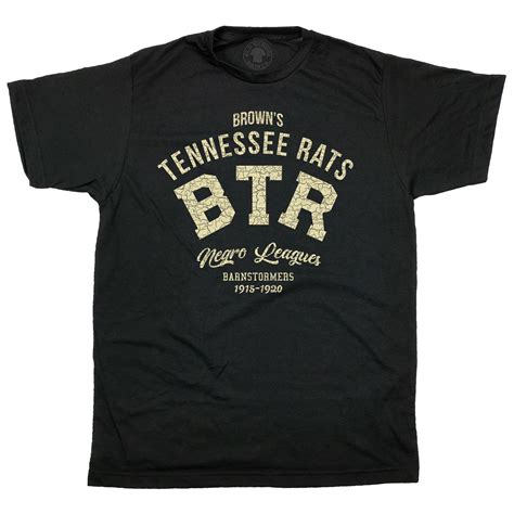 Browns Tennessee Rats Tee Negro League Baseball Old School Shirts