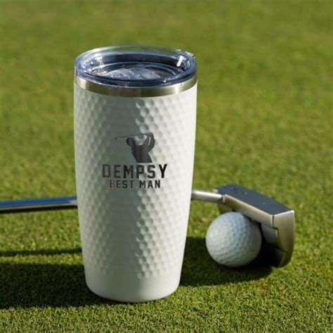 Dimpled Dandy Personalized 20oz Golf Ball Travel Tumbler