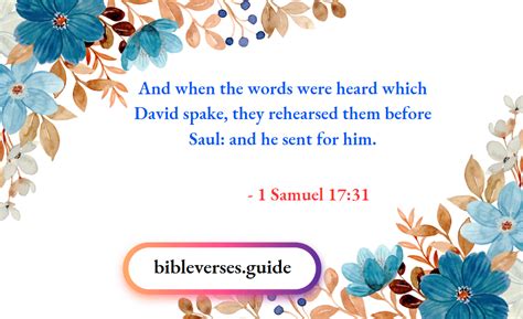 1 Samuel 17 Courage Faith And The Power Of God Bible Verses
