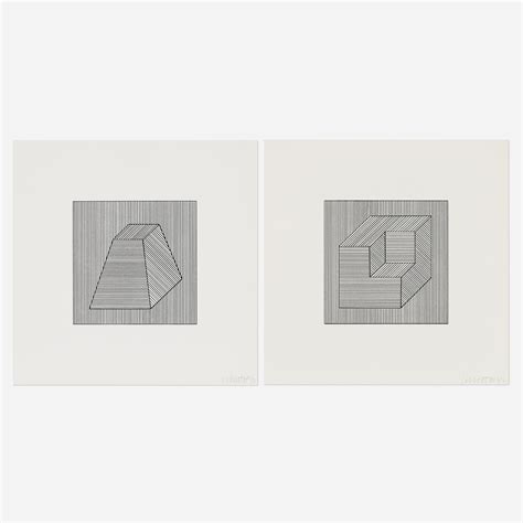 Sol Lewitt Untitled Two Works From The Twelve Forms Derived From A