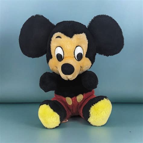 Vintage Plush Mickey Mouse Etsy