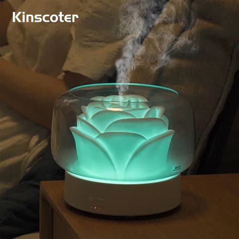Kinscoter 400ml Flower Aroma Diffuser Electric Mist Maker Aromatherapy