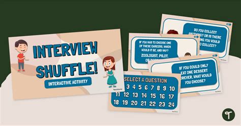 Interview Shuffle Classroom Community Building Interactive Slides Teach Starter