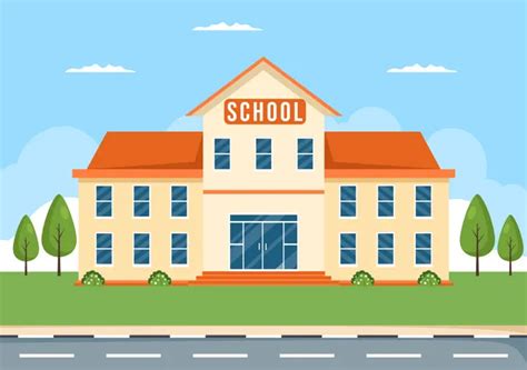 Clipart De Edificio Preescolar