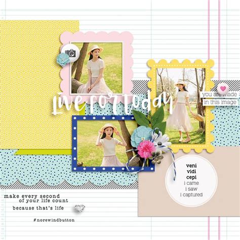 Digital Scrapbook Template Classy Frame Scrapping With Liz