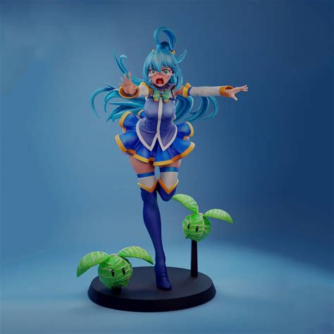 Aqua Nsfw Anime Figurine 3d Model By 3dprintmodelsg