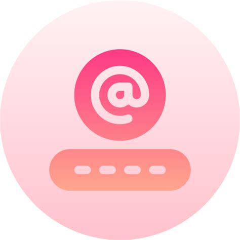 Password Basic Gradient Circular Icon