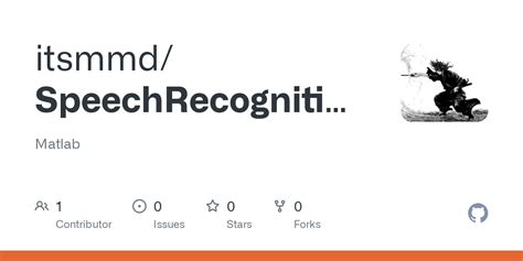 Github Itsmmd Speechrecognition Matlab