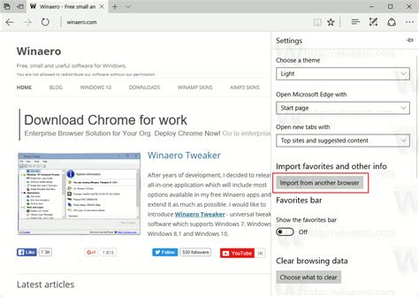 Import History Bookmarks And Saved Passwords To Microsoft Edge
