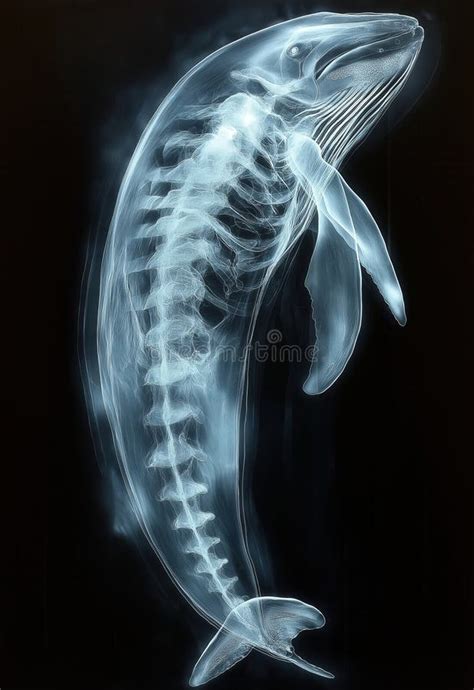 X Ray Image Of Whale Organ Structure Stock Image Image Of Generated