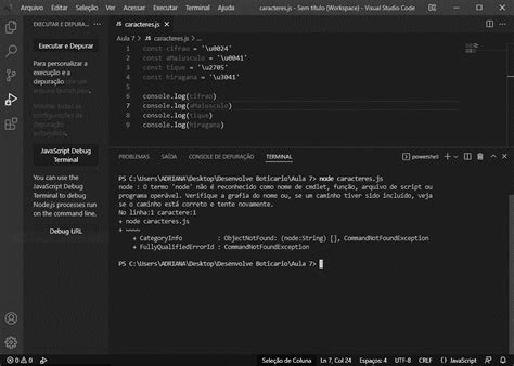 O Vsc Não Consegue Interpretar Com O Nodejs Javascript Tipos