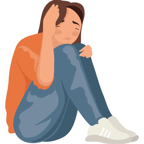 Mulher Que Sofre De Um Ataque De Depressão 24098505 Png