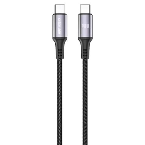 Green Lion 240w Usb C To Usb C Ultra Fast Charging 1m Braided Cable