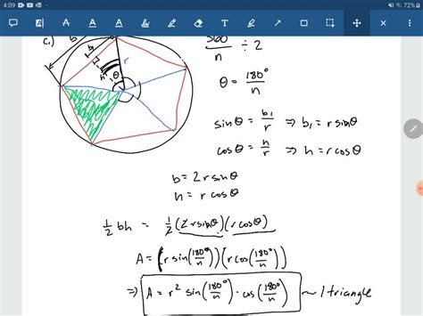 Solvedcontinuation Of Exercise 21 Inscribe A Regular N Sided