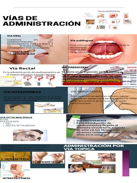 Vías De Administración De Medicamentos Pdf Medicamentos Con Receta