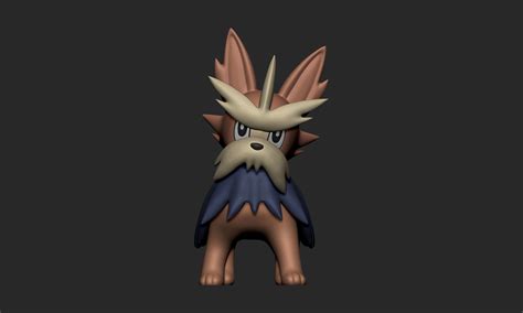 Pokemon Herdier With 2 Poses 3d Model 3d Printable Cgtrader