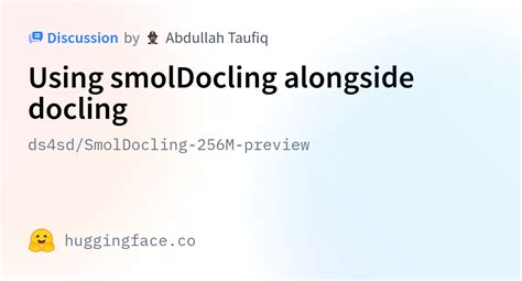 Ds4sdsmoldocling 256m Preview · Using Smoldocling Alongside Docling