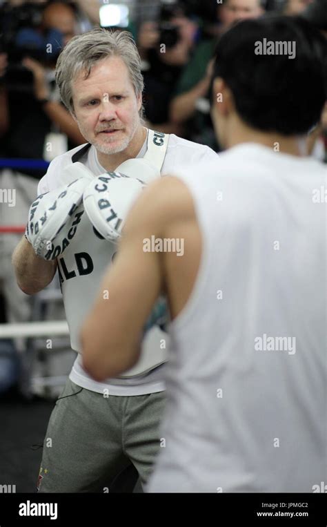 Manny Pacquiao And Freddie Roach At The Manny Pacquiao Vs Juan Manuel Marquez Iii Media Day Held