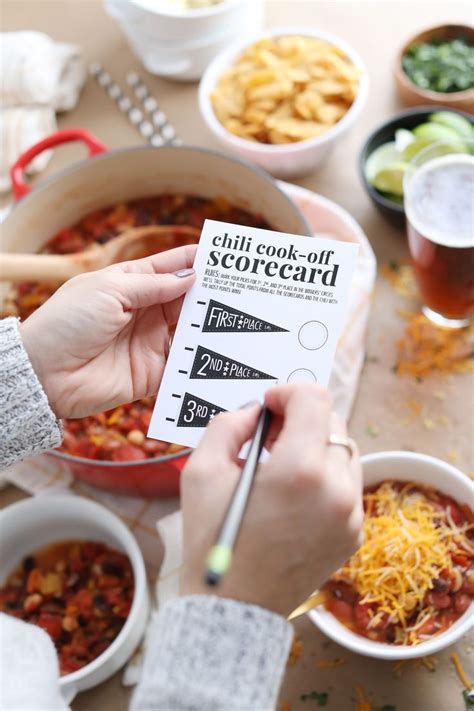 Hosting A Game Day Chili Cook Off Cooking Chili Cook Off Cook Off