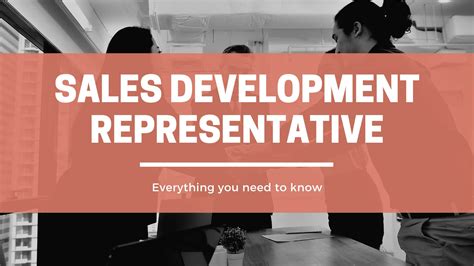 Sales Development Representative Sdr Everything You Need To Know