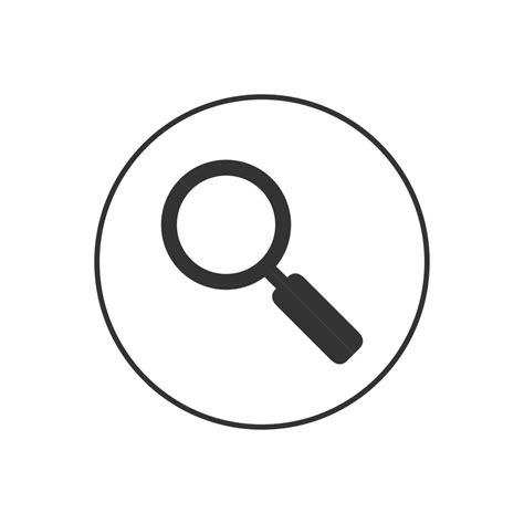 Magnifying Glass Loupe Single Inspect Sharpened Vector Single Inspect